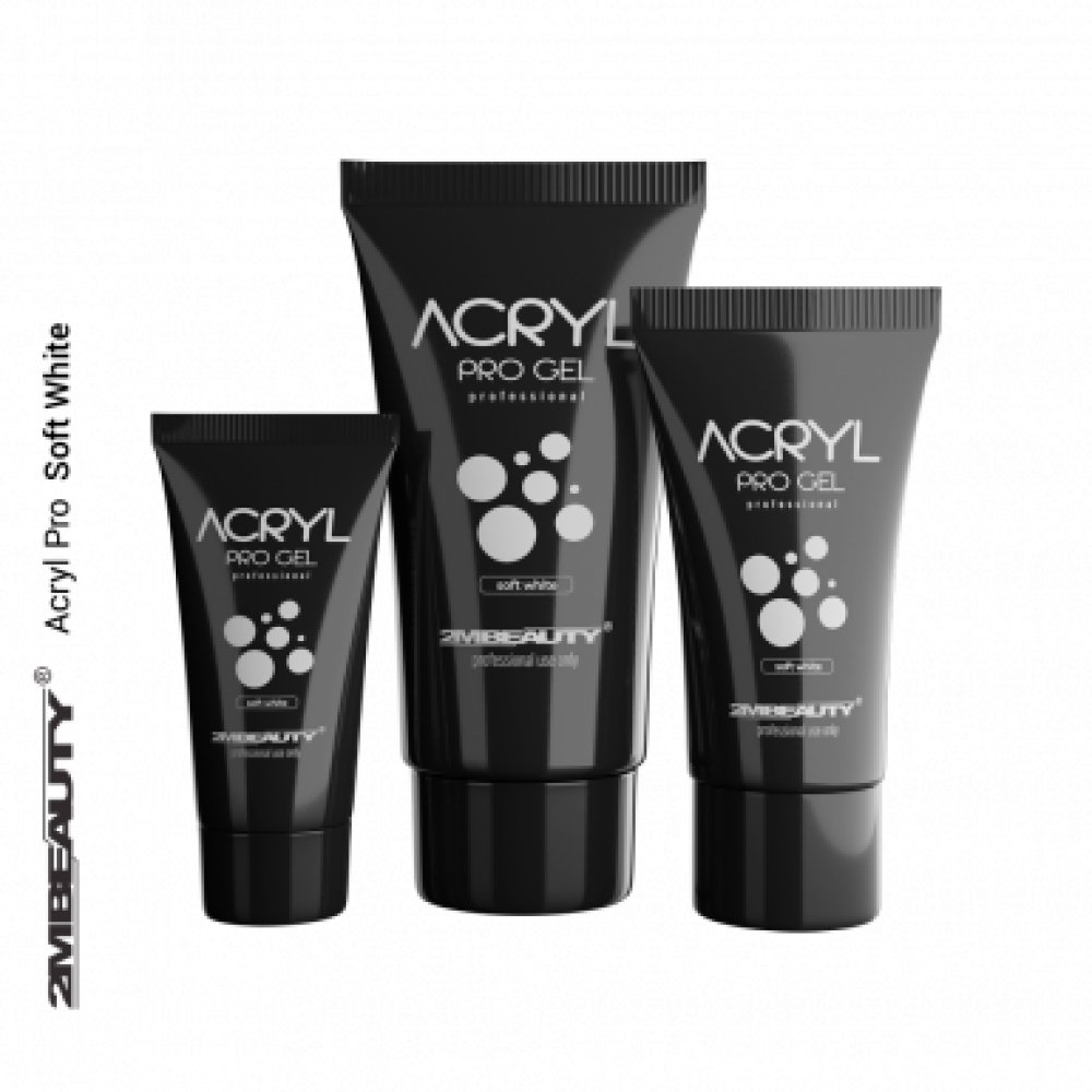 2M BEAUTY ACRYL PRO GEL - SOFT WHITE 15g