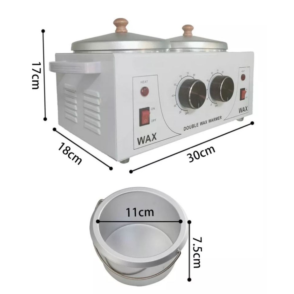 Profesionalna duo topilica za topli vosak i parafin